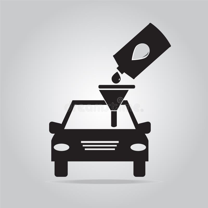 Car Service Symbol, Lubricant Icon Stock Vector - Illustration of sign ...