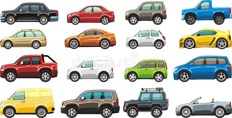 Car set stock vector. Illustration of vehicle, racing - 41794848