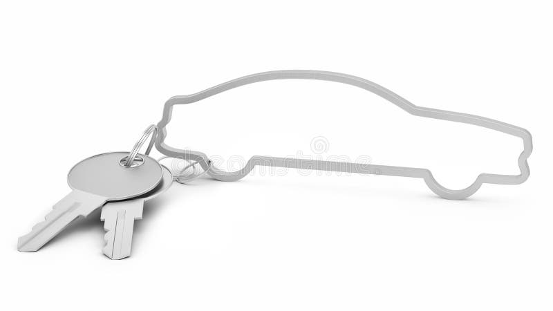 Car shaped keychain stock illustration. Illustration of keyring - 28769088