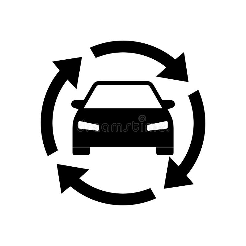 Car Sharing Icon, Car Sharing Symbol Stock Vector - Illustration of ...