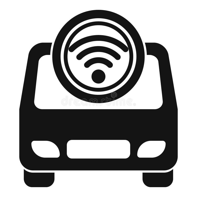 Car Sharing Icon Showing Transportation Service Using Wifi Stock ...