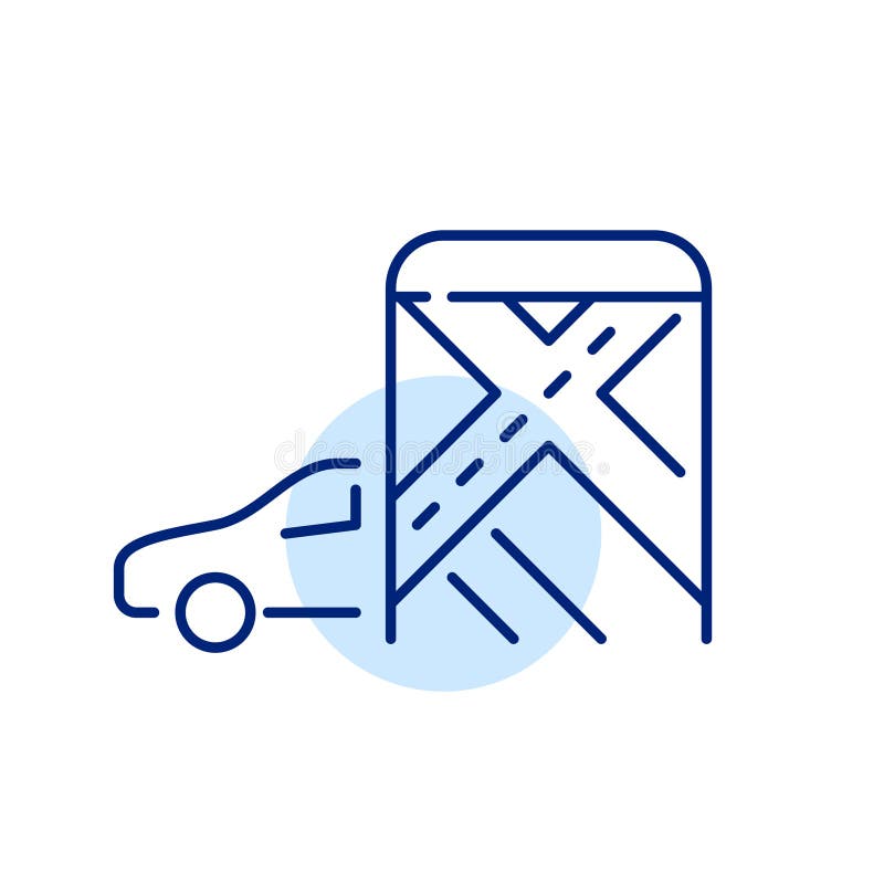 Car Sharing Services. Navigation Map App. Pixel Perfect Icon Stock ...