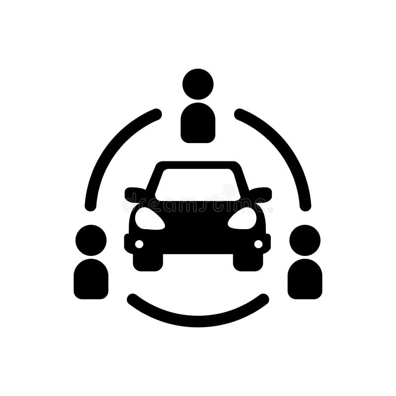 Car Sharing Vector Icon Illustration Stock Vector - Illustration of ...