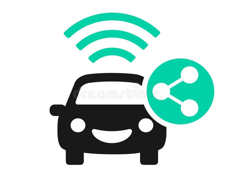 Car sharing vector icon stock vector. Illustration of emblem - 263674316