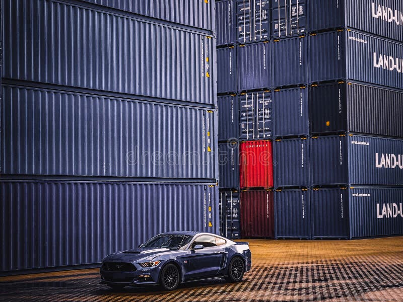 Car Shipment by Container, Container Transport Editorial Photography ...