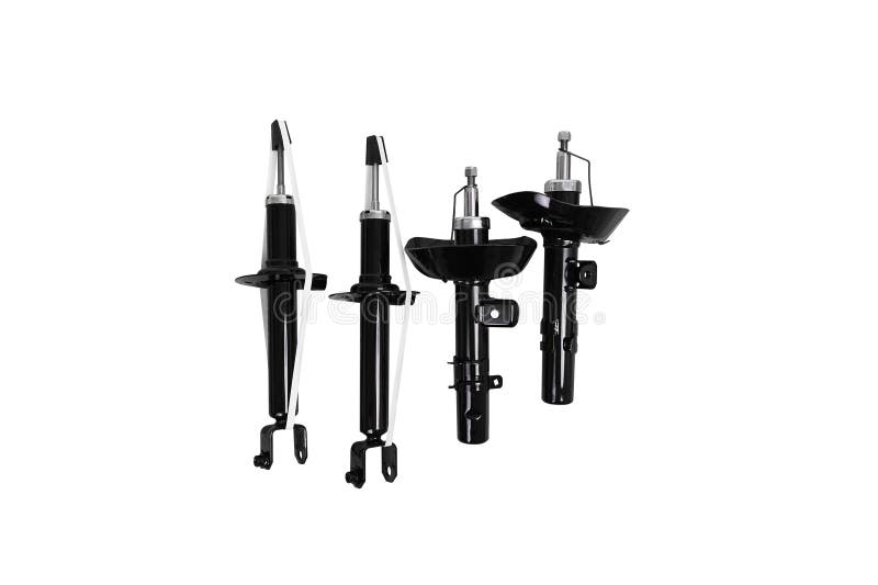 Car Shock Absorber or Suspension Struts Set Isolated Stock Photo ...