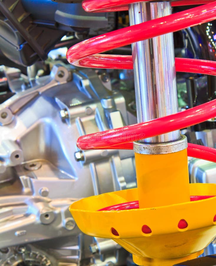 Car shock stock photo. Image of flexibility, metallic - 43479058