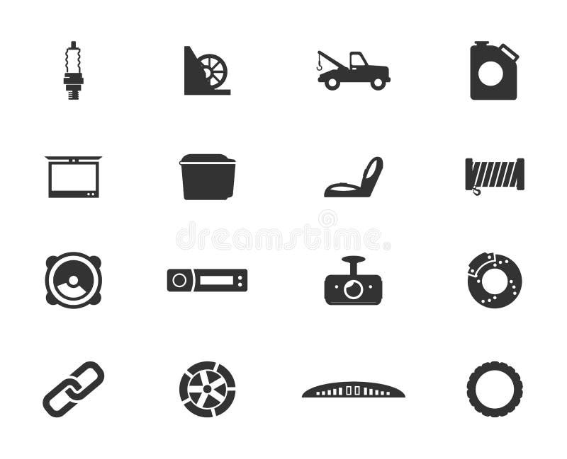 Car shop icons set stock vector. Illustration of symbol - 66716521
