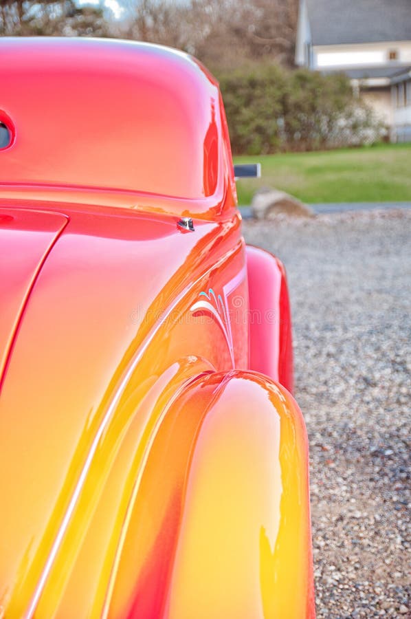 Hot Rod Flames and Chrome stock image. Image of american - 35948821