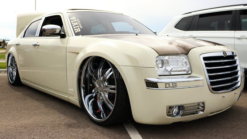 Chrysler cream colored editorial stock image. Image of fast - 53746974