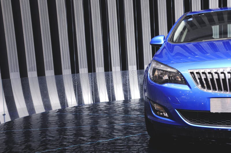 Car show stage stock photo. Image of manufacture, power - 15289268