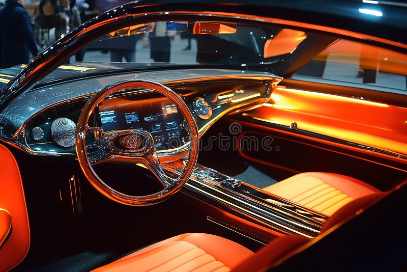 Car Showcasing Innovative Interior Design with Modern Features Stock ...
