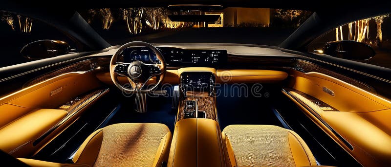 Car Showcasing Innovative Interior Design with Modern Features Stock ...