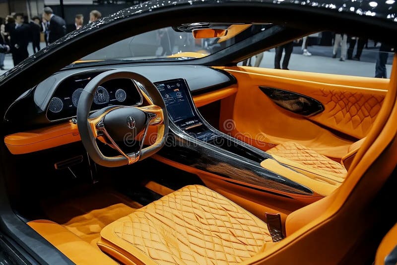 Car Showcasing Innovative Interior Design with Modern Features Stock ...