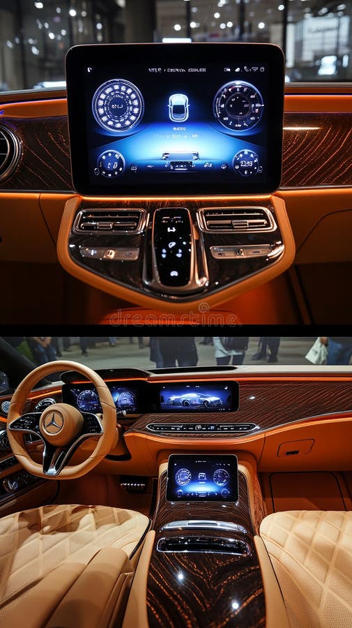 Car Showcasing Innovative Interior Design with Modern Features Stock ...