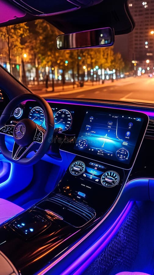 Car Showcasing Innovative Interior Design with Modern Features Stock ...