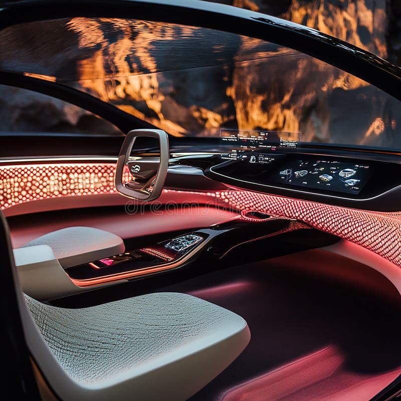 Car Showcasing Innovative Interior Design with Modern Features Stock ...
