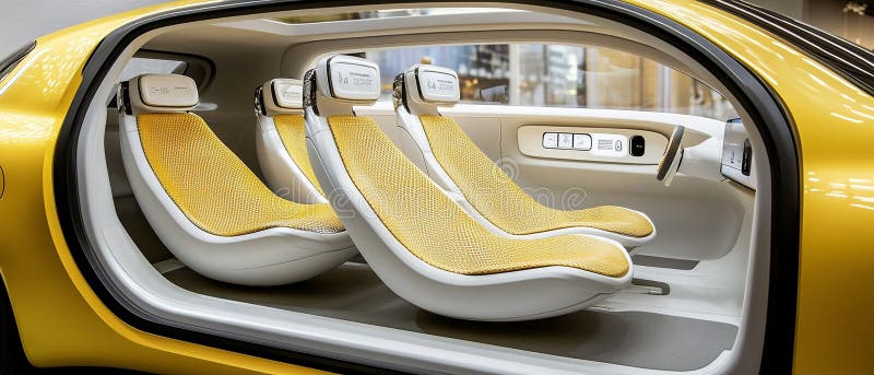 Car Showcasing Innovative Interior Design with Modern Features Stock ...