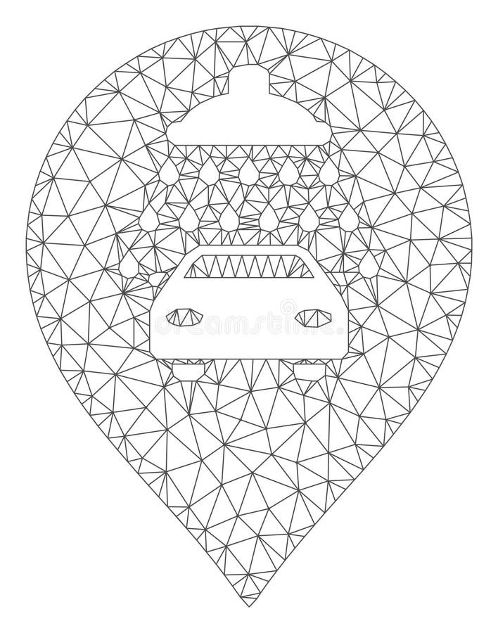 Car Shower Marker Polygonal Frame Vector Mesh Illustration Stock Vector ... Car Shower Marker Polygonal Frame Vector Mesh Illustration Stock Vector ...