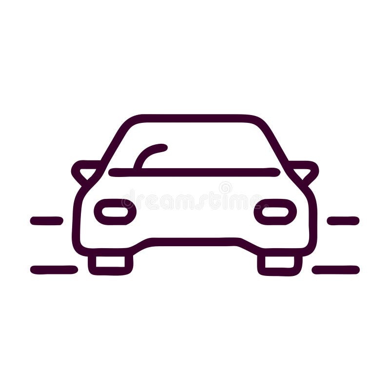 A Car is Shown in a Line of Cars, with the Car in the Middle of the ...