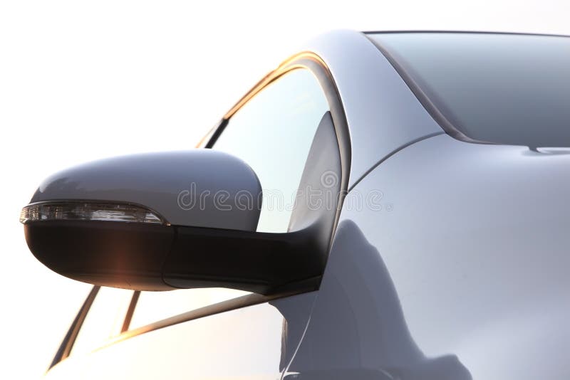 Car side mirror. stock photo. Image of white, transport - 20352536