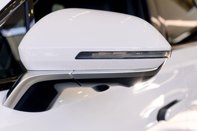 A Car Side Mirror in a Close Up Stock Photo - Image of feature, side ...