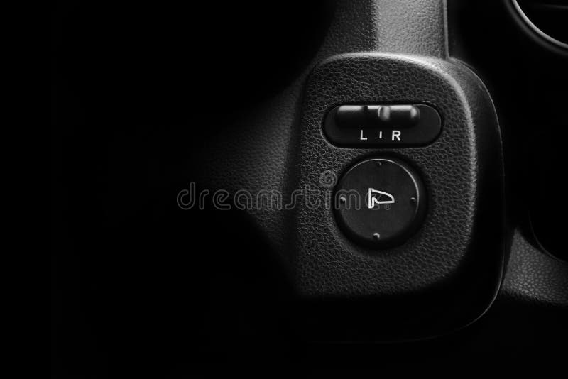 Car Side Mirror Control Switch. Stock Photo - Image of automobile ...