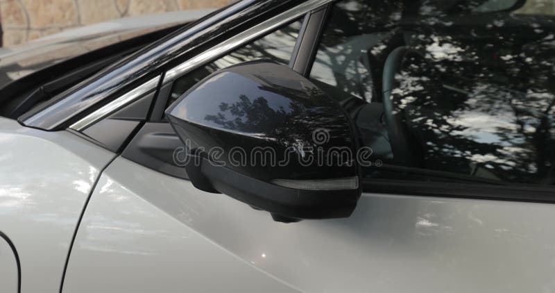 Car Side Mirror Folding Out Stock Footage - Video of feature, open ...