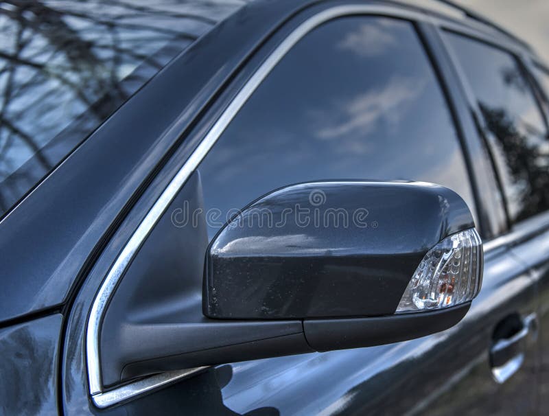 Car side mirror stock photo. Image of steering, reflection - 54110260