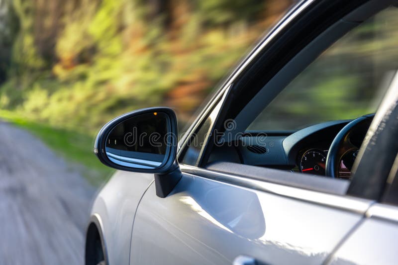 Car Side Mirror Represents Reflection, Safety and the Visual Extension ...