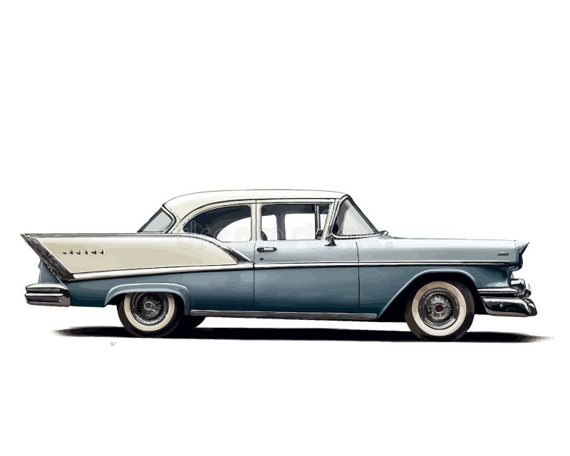 Car Side Profile Detailed Isolated Illustration 50 S Stock Image ...