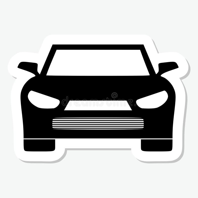 Car sign icon stock illustration. Illustration of silhouette - 79128267