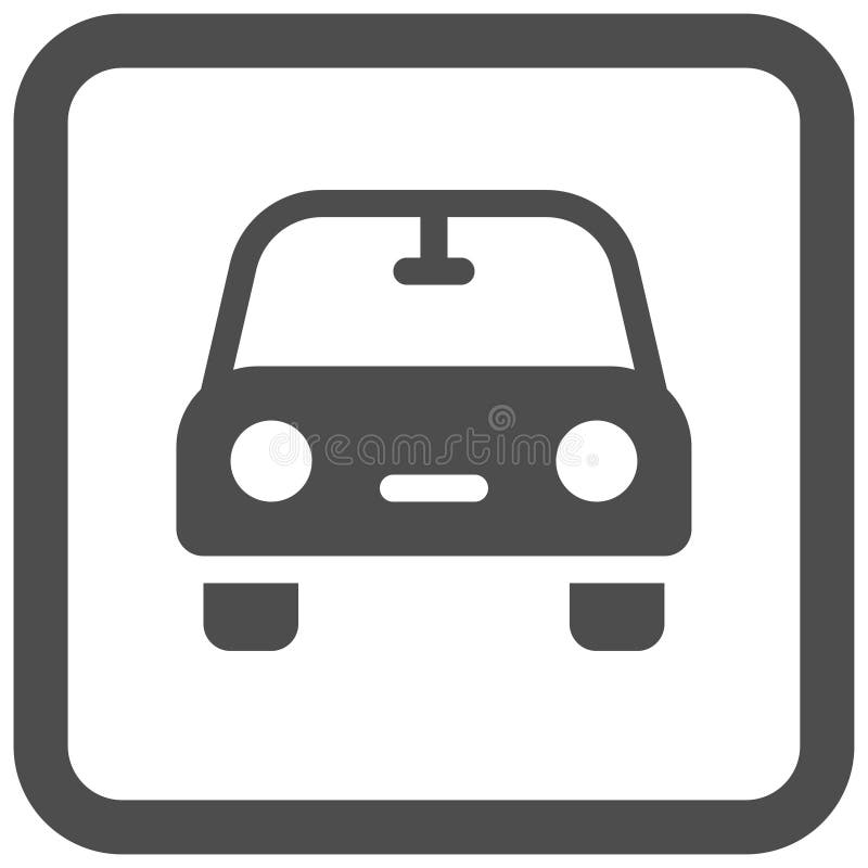 Car Sign Icon, Warning Sign Vector Stock Vector - Illustration of sign ...