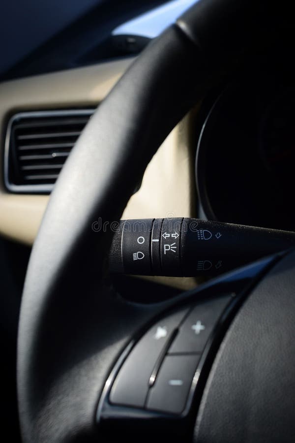 Car Signal and Wiper Switches on the Car Stock Photo - Image of ...