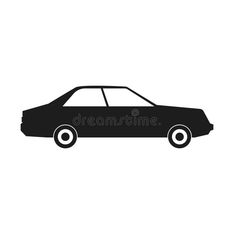 Simple sedan stock illustration. Illustration of template - 105138735