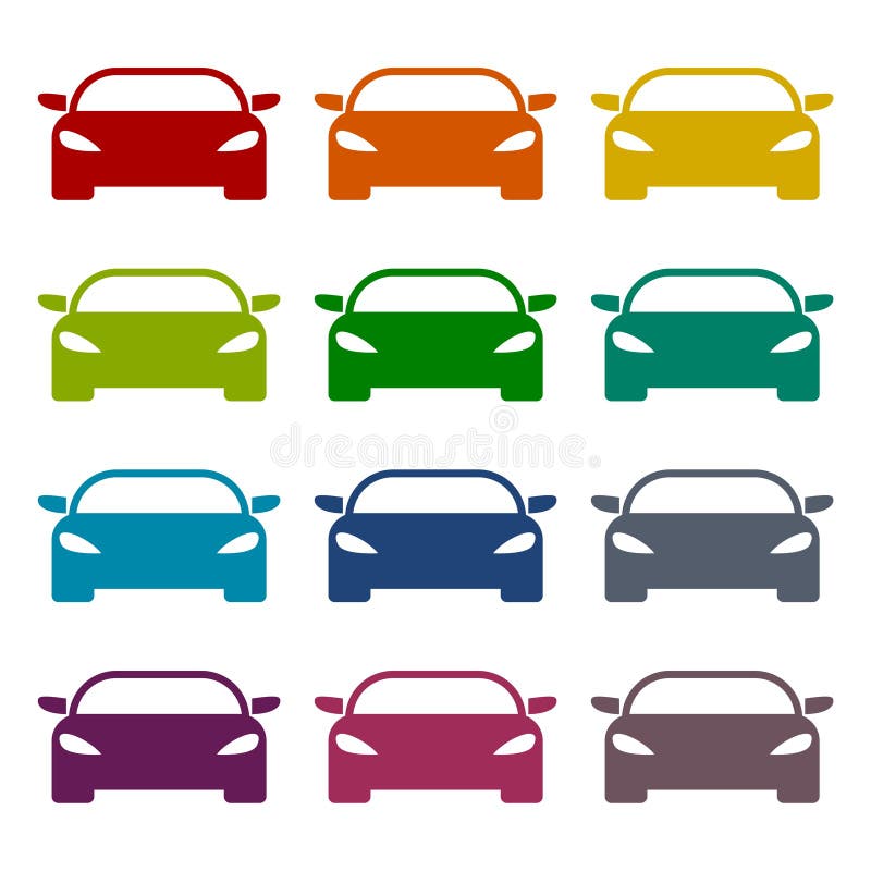 Car Simple icons set stock vector. Illustration of automotive - 103879284