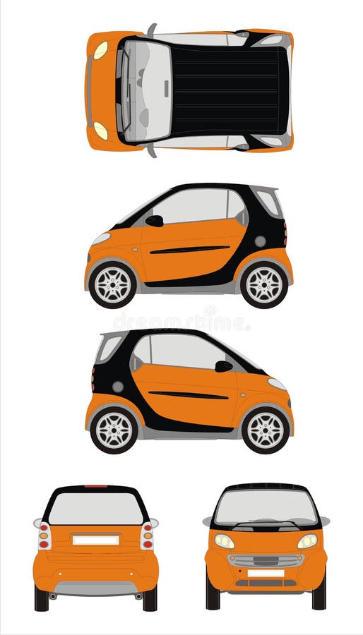 Small car vector art stock vector. Illustration of smart - 17703155