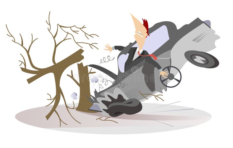 Smashed Car Cartoon Stock Illustrations – 86 Smashed Car Cartoon Stock ...