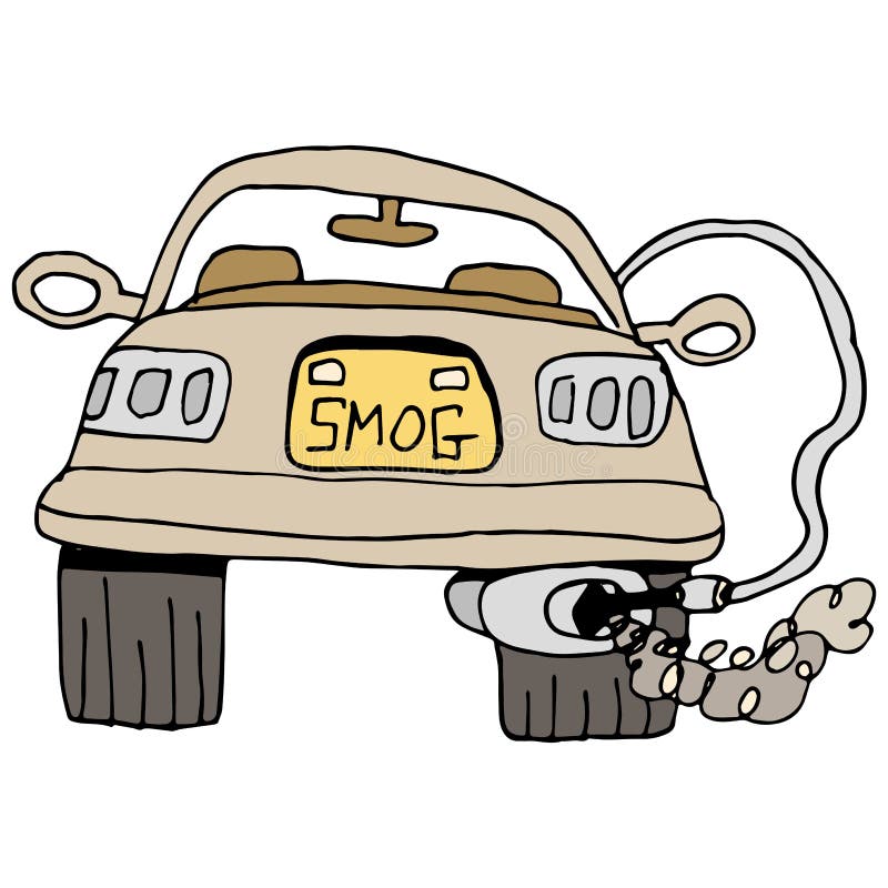 Car Smog Check stock vector. Illustration of legal, exhaust - 35156338