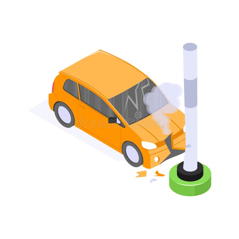 A Car with Smoke Showing Protection Against Vehicle Breakdowns Stock ...