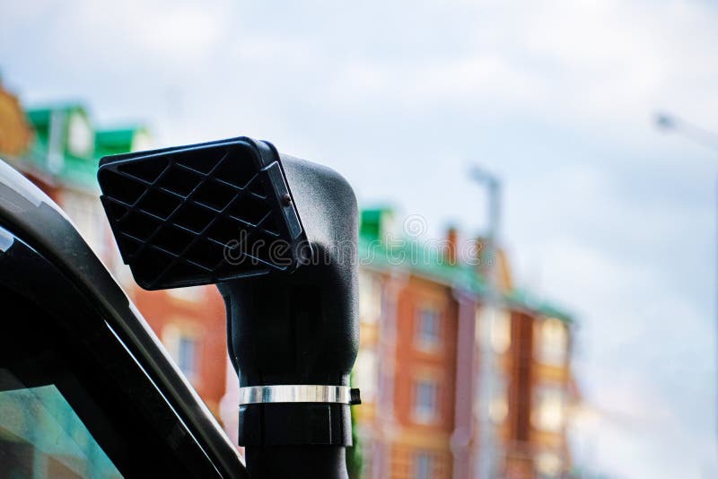 Car with Snorkel: Equipped for Off-road Driving Stock Image - Image of ...