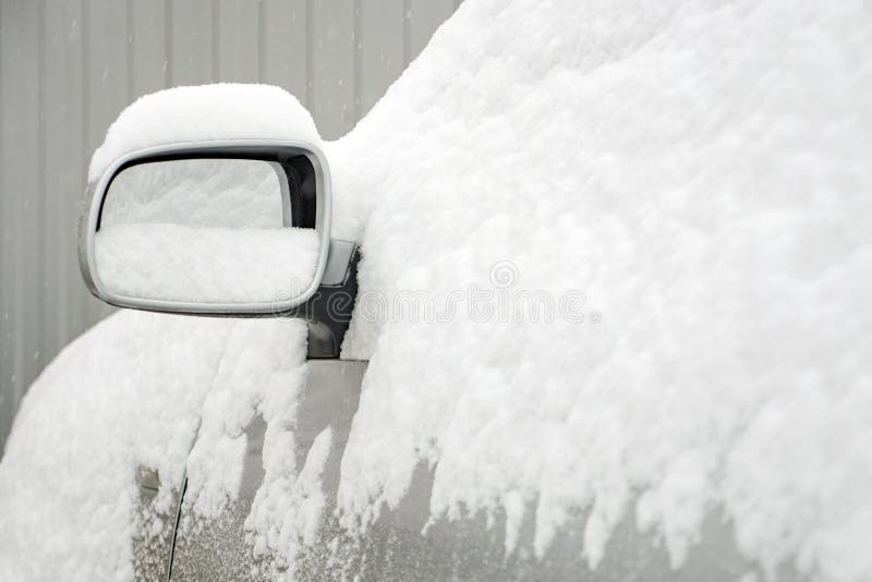 Car in Snow. Traffic Jams. Bad Weather Conditions for Drivers. Safety ... Car in Snow. Traffic Jams. Bad Weather Conditions for Drivers. Safety ...