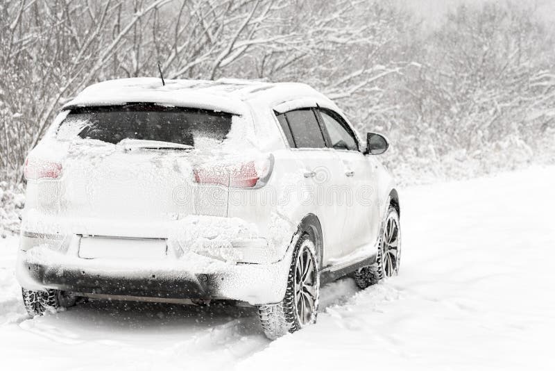 Car in the snow stock image. Image of cold, climate, street - 84404695