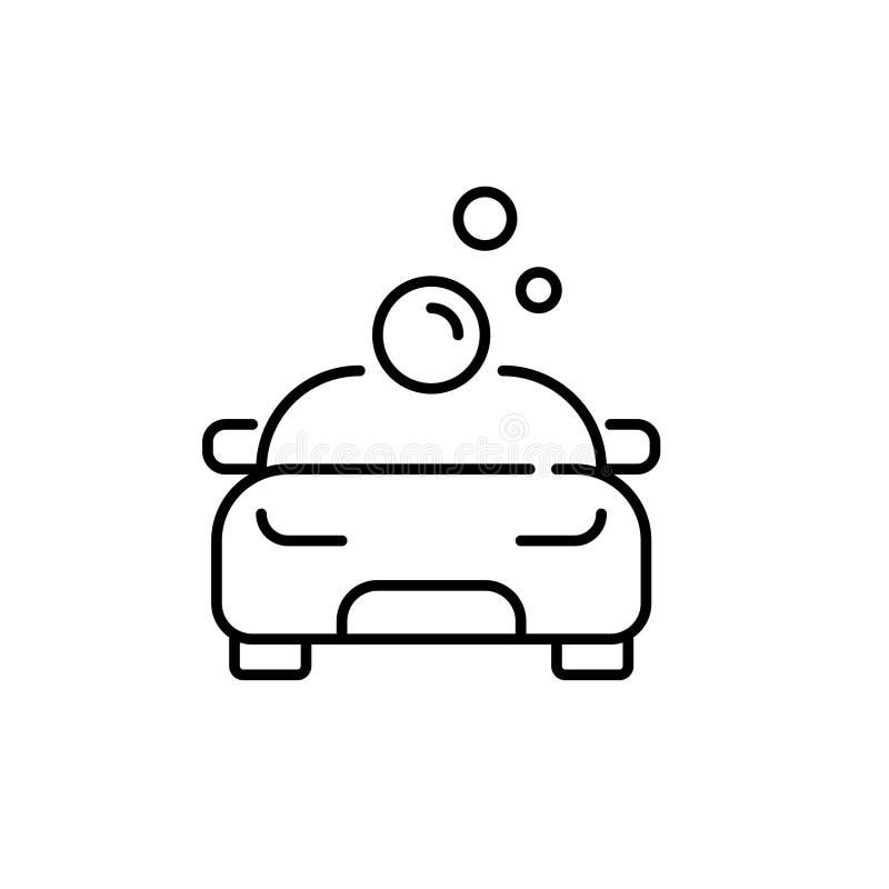 Car and Soap Bubbles. Fresh Spotless Car after Cleaning. Pixel Perfect ...