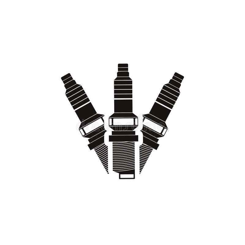 Car spark plug stock vector. Illustration of piston, metal - 84743338