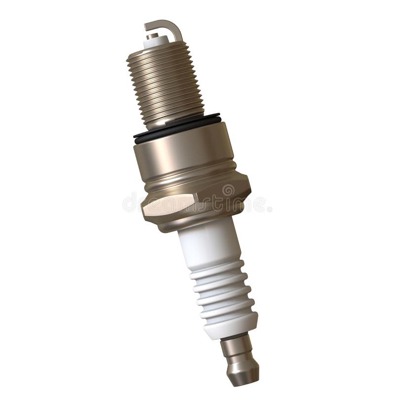 Car Spark Plug Used for Ignition, Spark Plug after Use, Isolate on ...