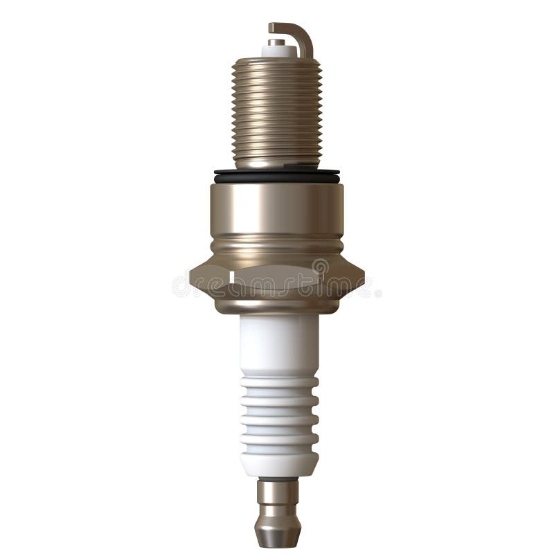 Car Spark Plug Used for Ignition, Spark Plug after Use, Isolate on ...