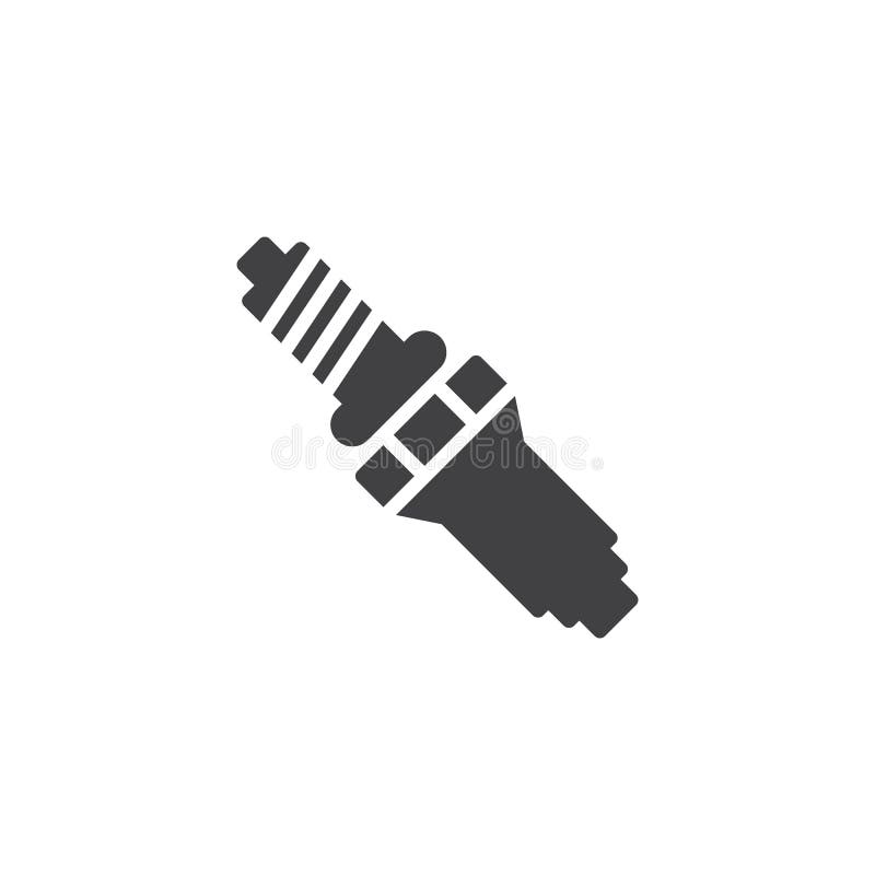 Spark plug outline icon stock vector. Illustration of graphics - 126074581