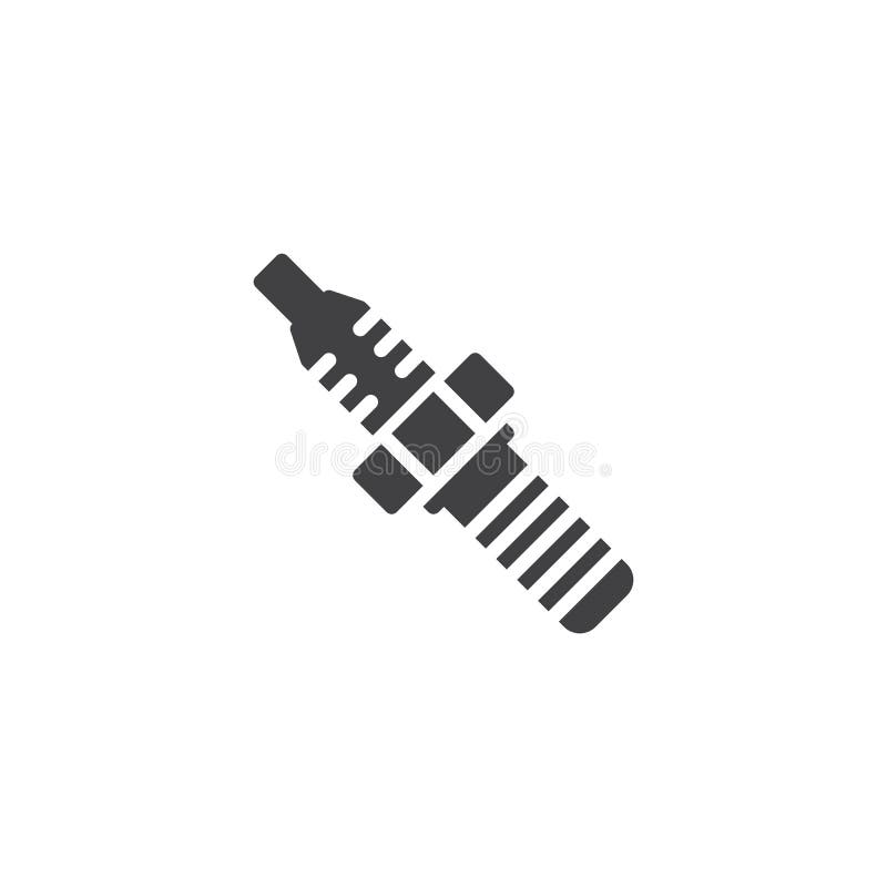 Spark plug outline icon stock vector. Illustration of graphics - 126074581