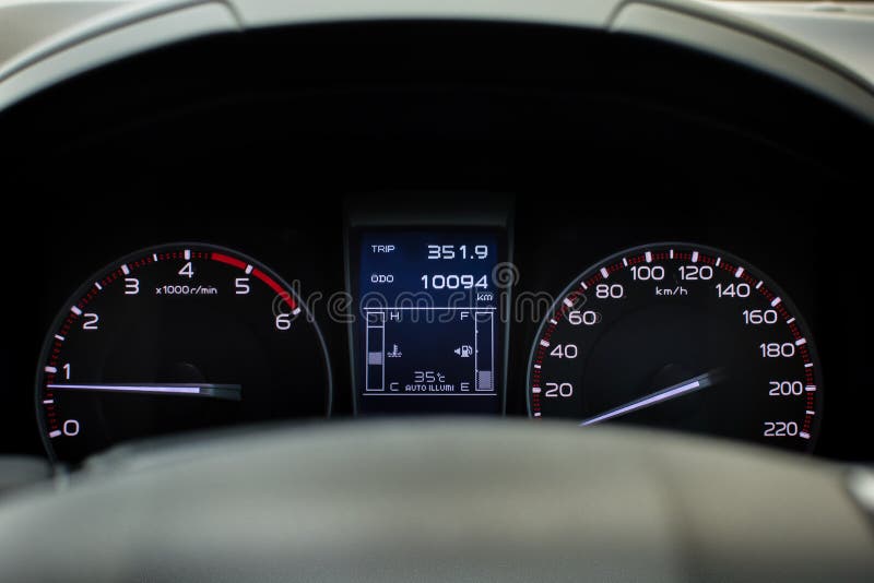 Car speed meter stock image. Image of closeup, auto, dashboard - 56531839